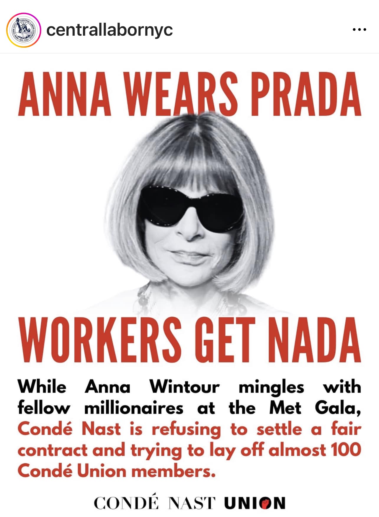 Condé Union Members Distribute Informational Fliers in Manhattan ...