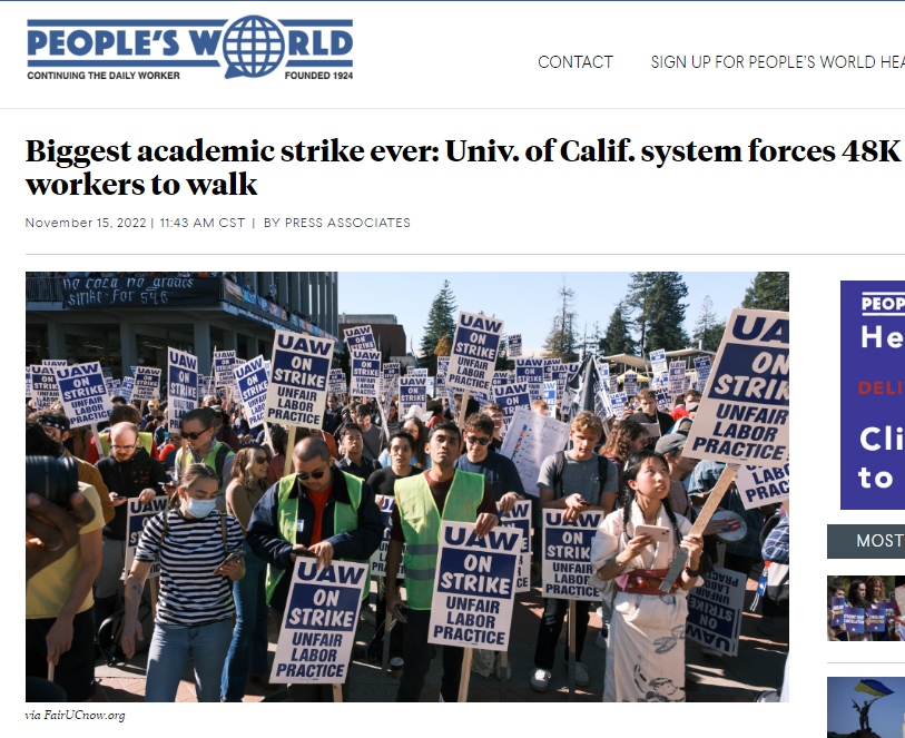 ‘Biggest Academic Strike Ever’ - Alleged Union/Labor Law-Busting By The ...