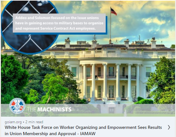 White House Task Force On Worker Organizing And Empowerment ‘Sees ...